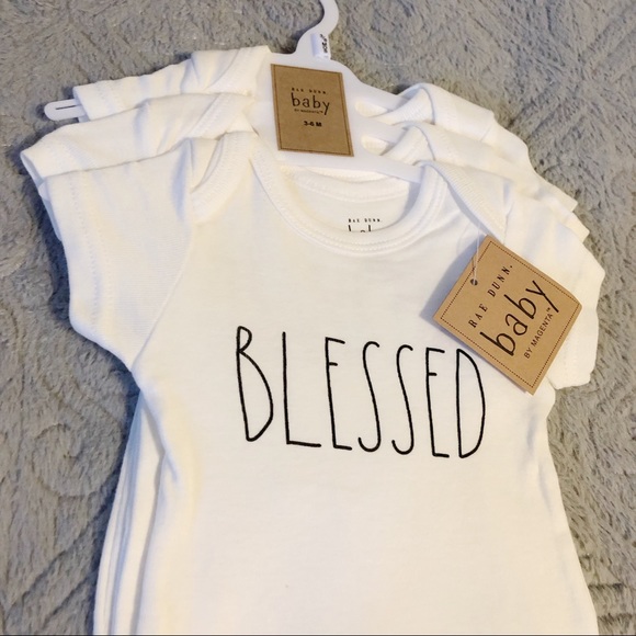 Rae Dunn | One Pieces | Rae Dunn Baby Blessed Onesie Set Of 3 | Poshmark